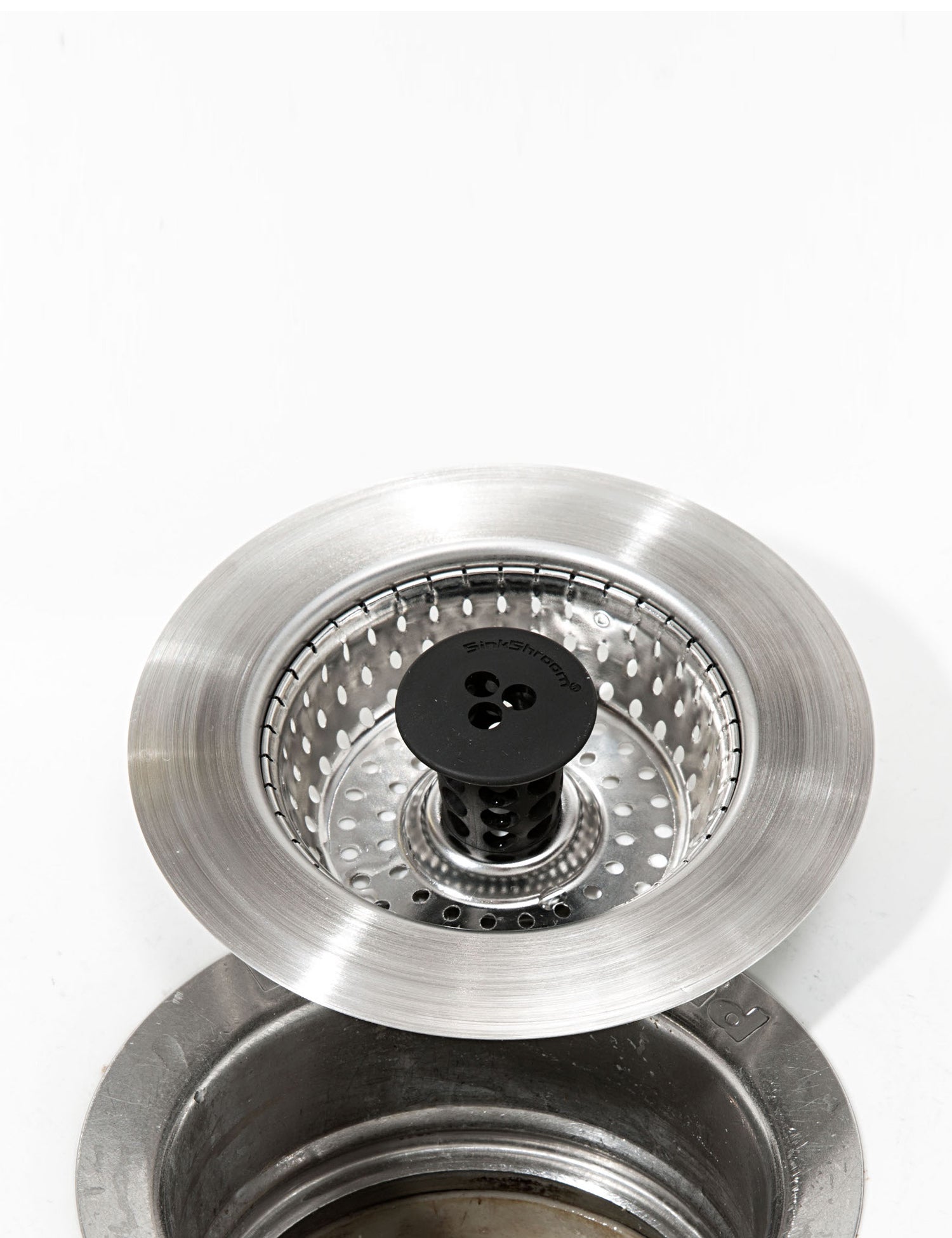 Kitchen SinkShroom (Stainless) Strainer with Built-in Anti-Clog Techno ...